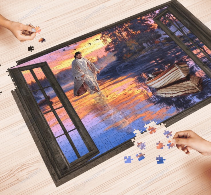 Jesus Through Window Canvas Posters Christs Christians HG – Designfullprint