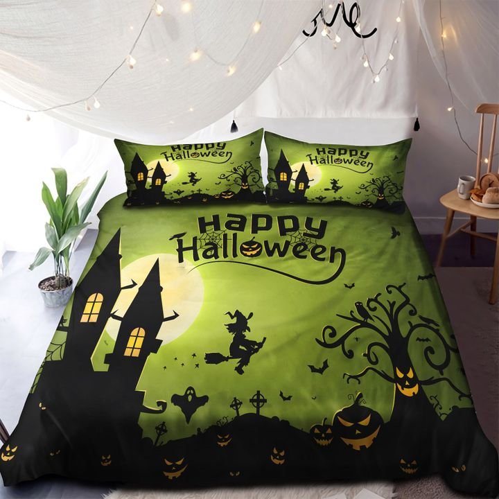 Happy Creepy Halloween Night Bedding Set QDH – Designfullprint