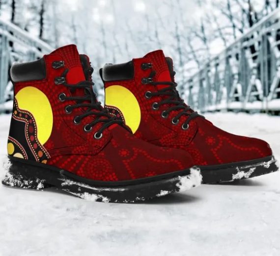 Aboriginal Australia Indigenous All Season Boot HG – Designfullprint