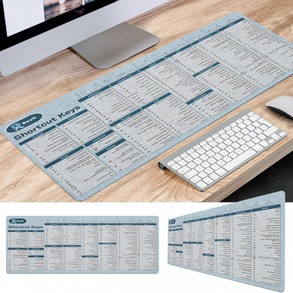 Autodesk Revit Shortcut Keys Mouse Mat, Revit Cheat Sheet Revit Quick ...