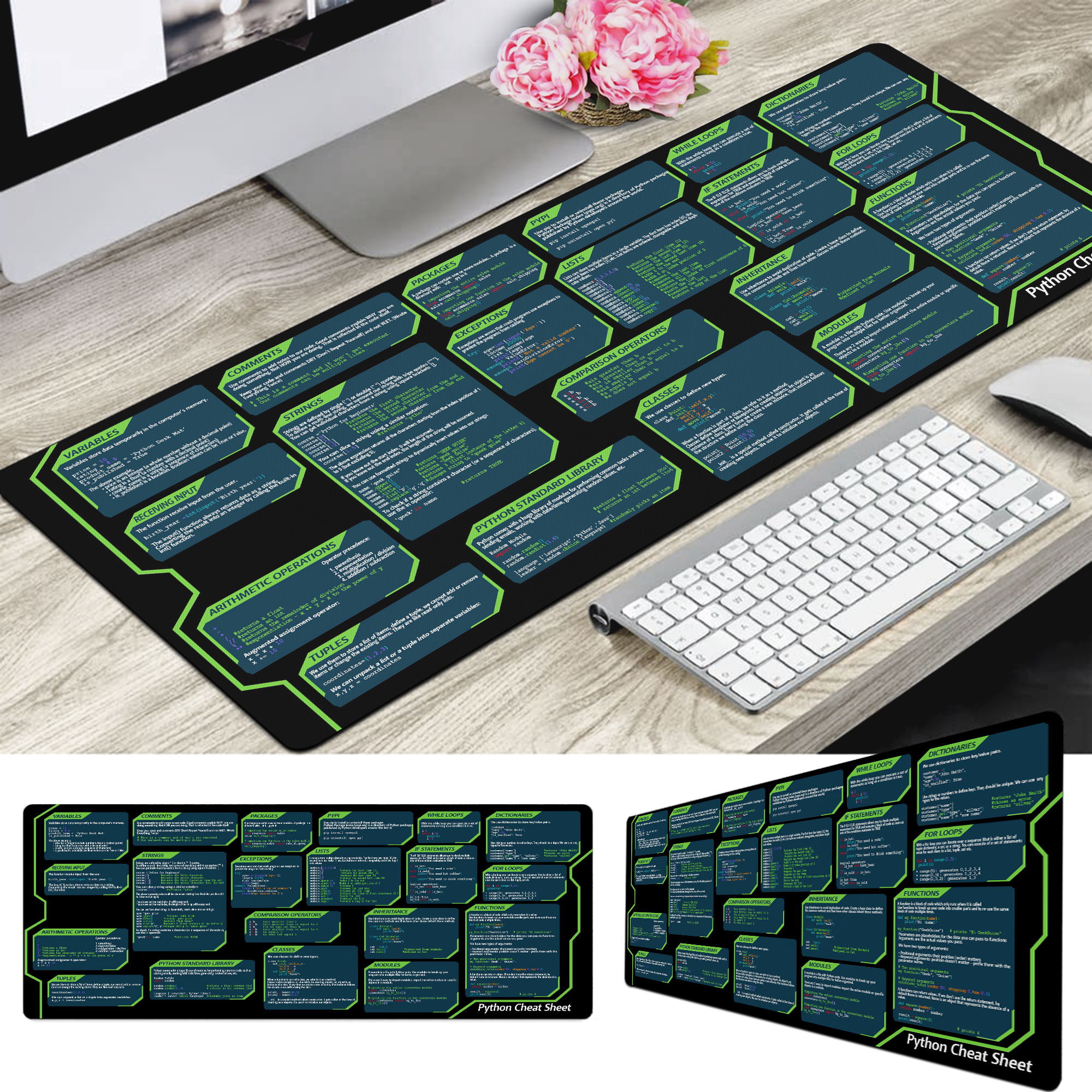 Python Cheat Sheet Mouse Mat HG – Designfullprint