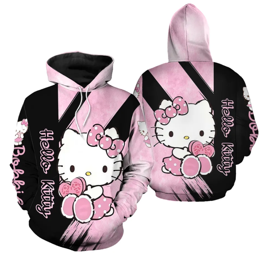 Hello Kitty Pink Hoodie HG – Designfullprint