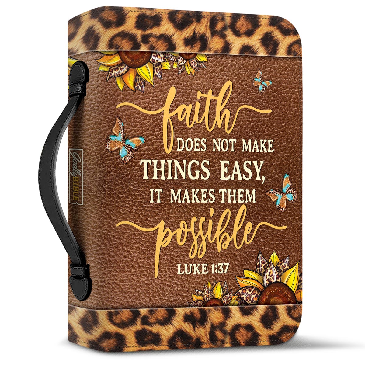 Faith Does Not Make Things Easy Luke 1 37 Leopard Leather Style ...