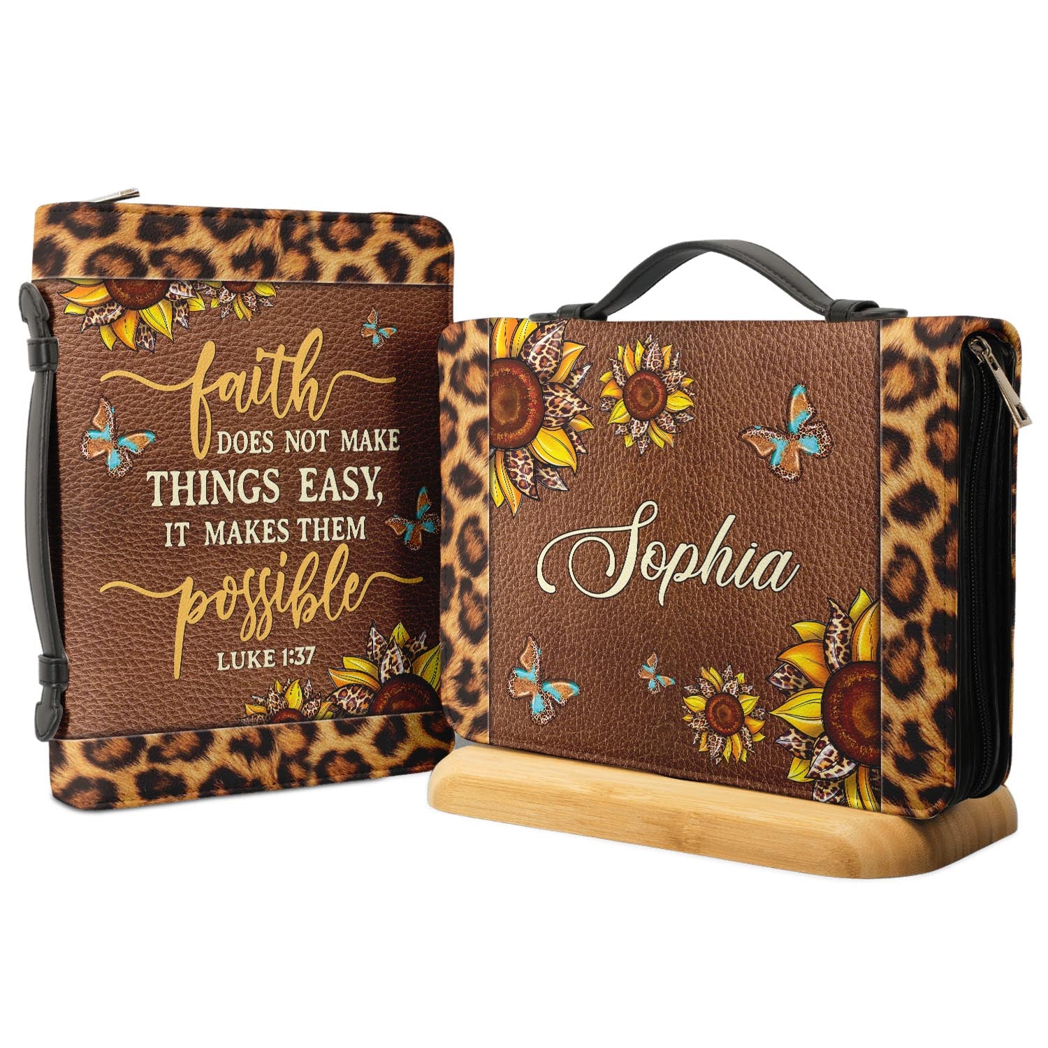 Faith Does Not Make Things Easy Luke 1 37 Leopard Leather Style ...