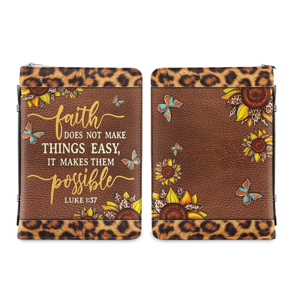 Faith Does Not Make Things Easy Luke 1 37 Leopard Leather Style ...