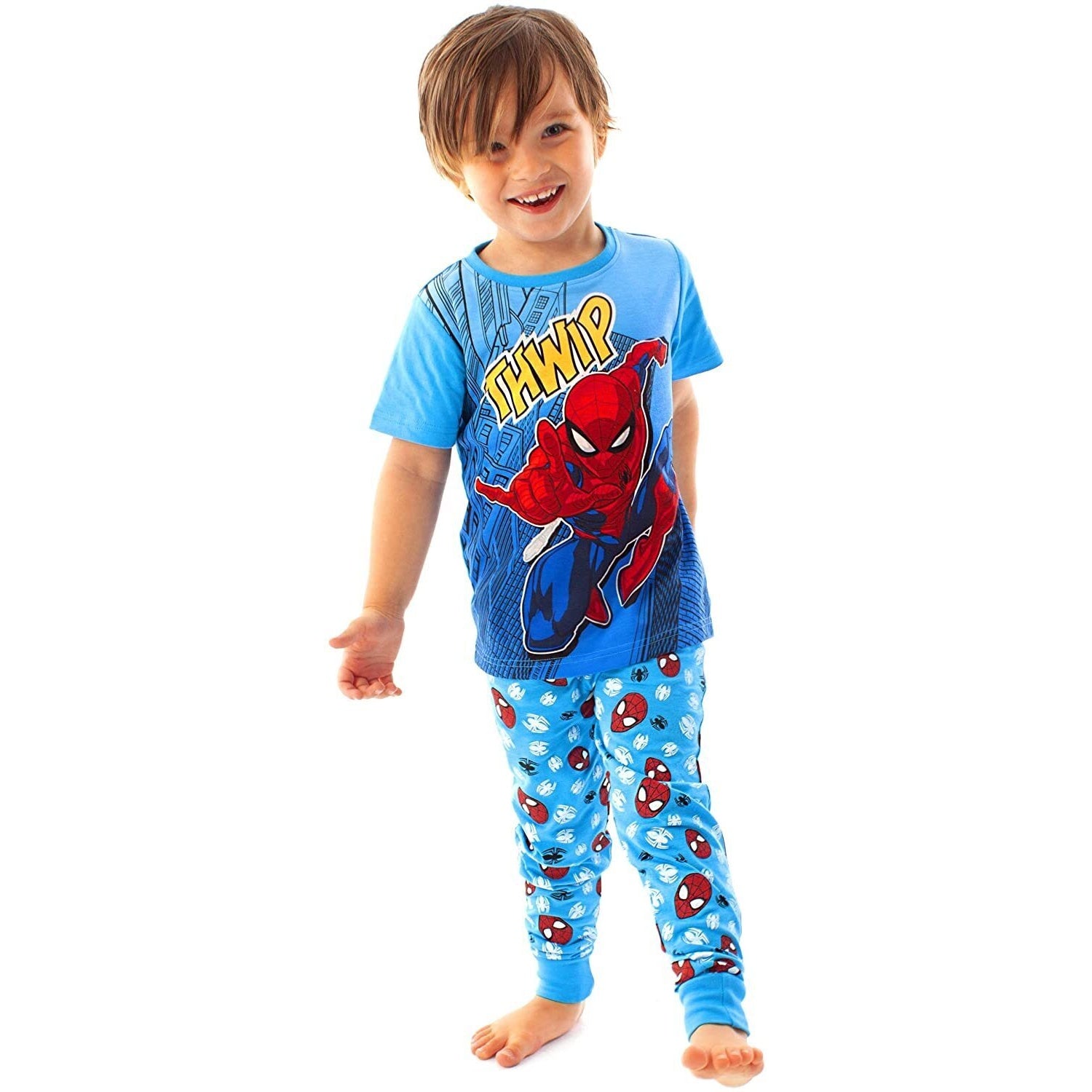 Spider-Man Childrens/Kids Comic Pyjama Set HFN – Designfullprint