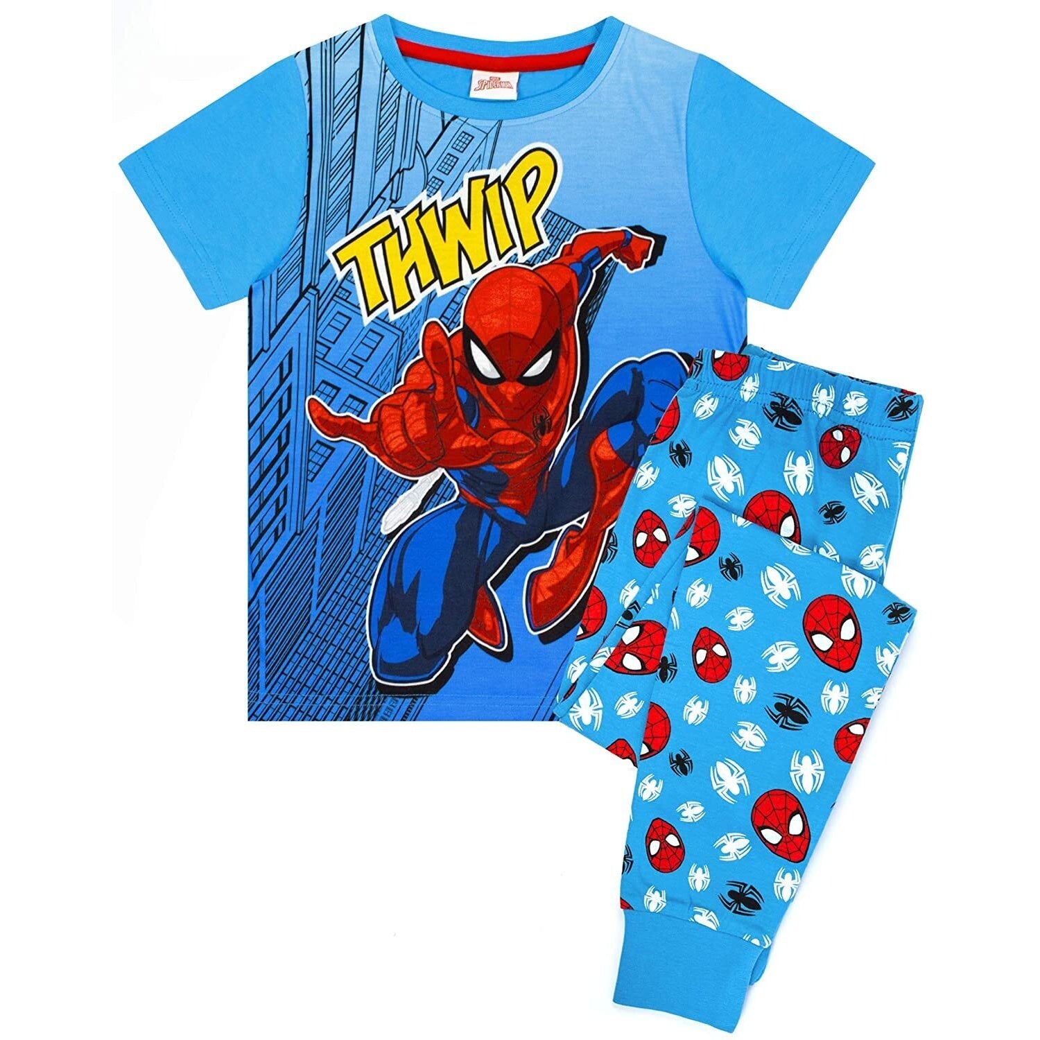 Spider-Man Childrens/Kids Comic Pyjama Set HFN – Designfullprint