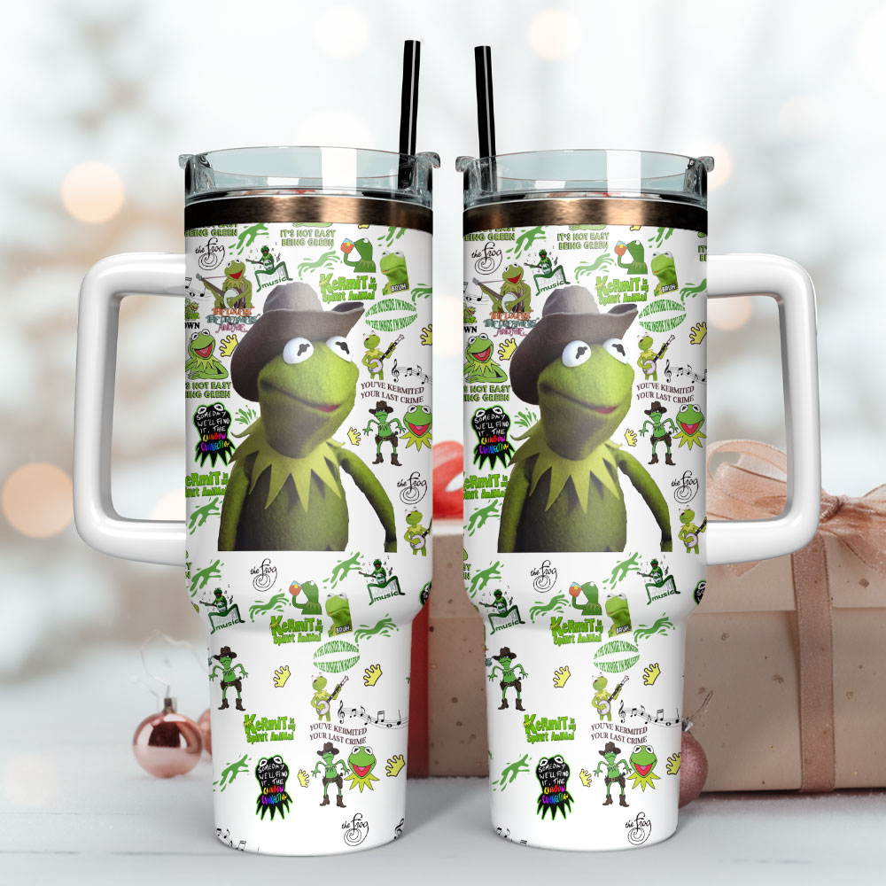 Green Frog Grinch Cartoon Custom Quencher 30oz or 40oz Stainless Steel ...