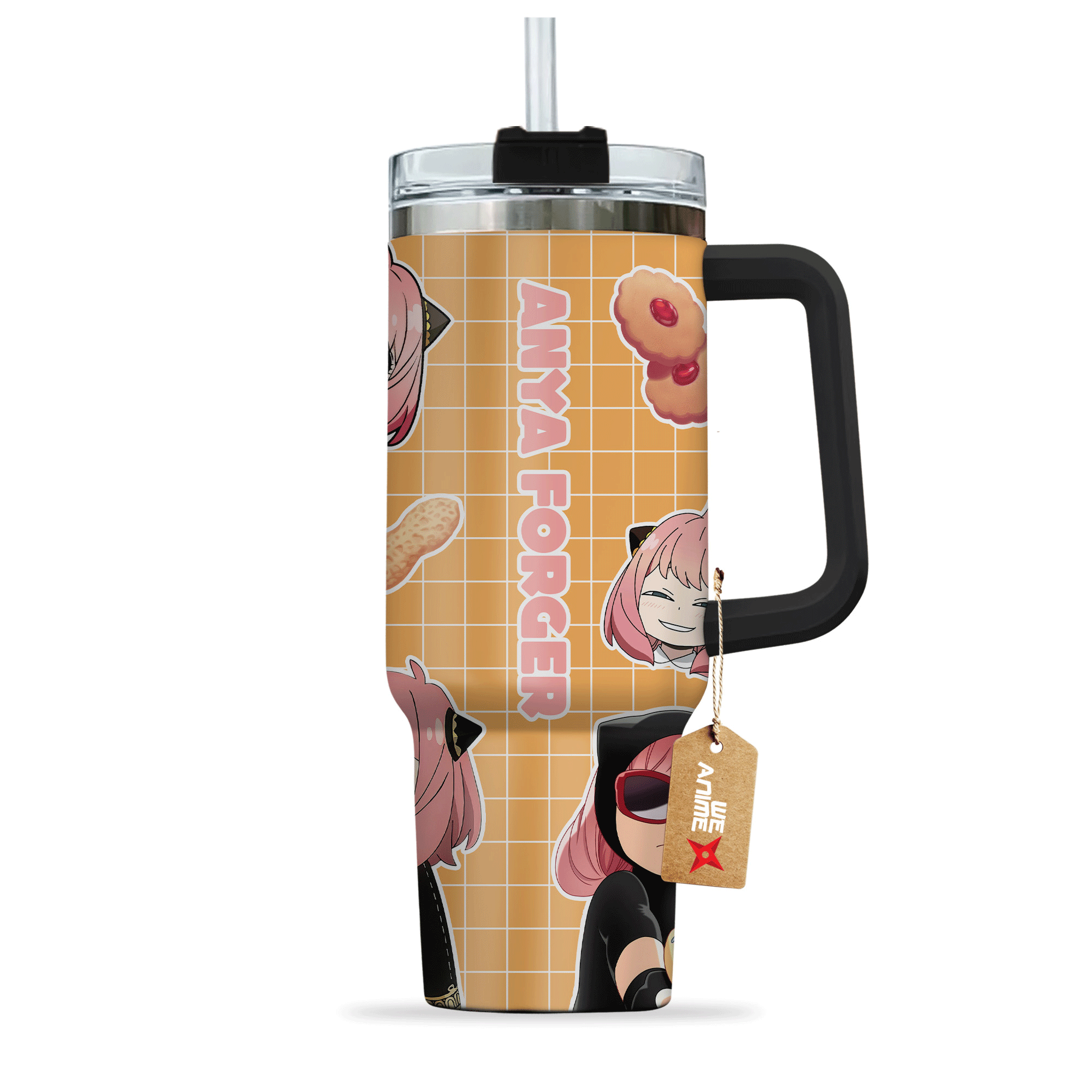 Anya Forger Spy x Family Anime Custom 30oz or 40oz Quencher Stainless ...