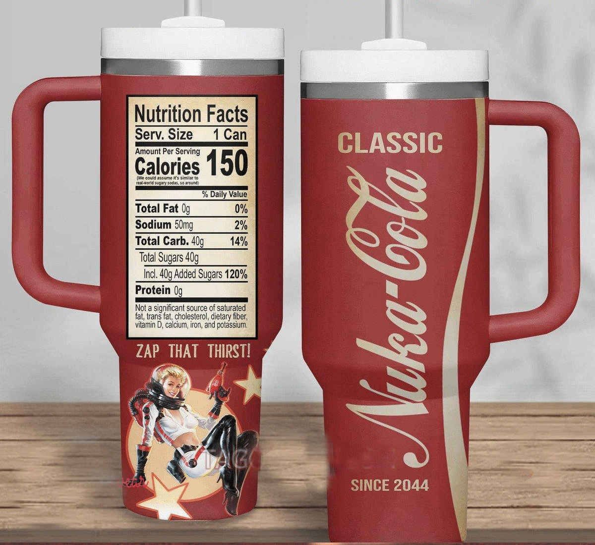 Fallout 4 Classic Nuka Cola Since 2044 Games 30oz or 40oz Quencher ...