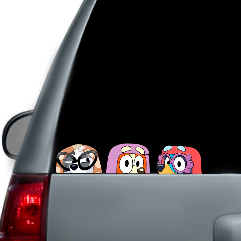 Bluey Grouchy Granny Window Bluey Vinyl Decal Car Sticker HG ...