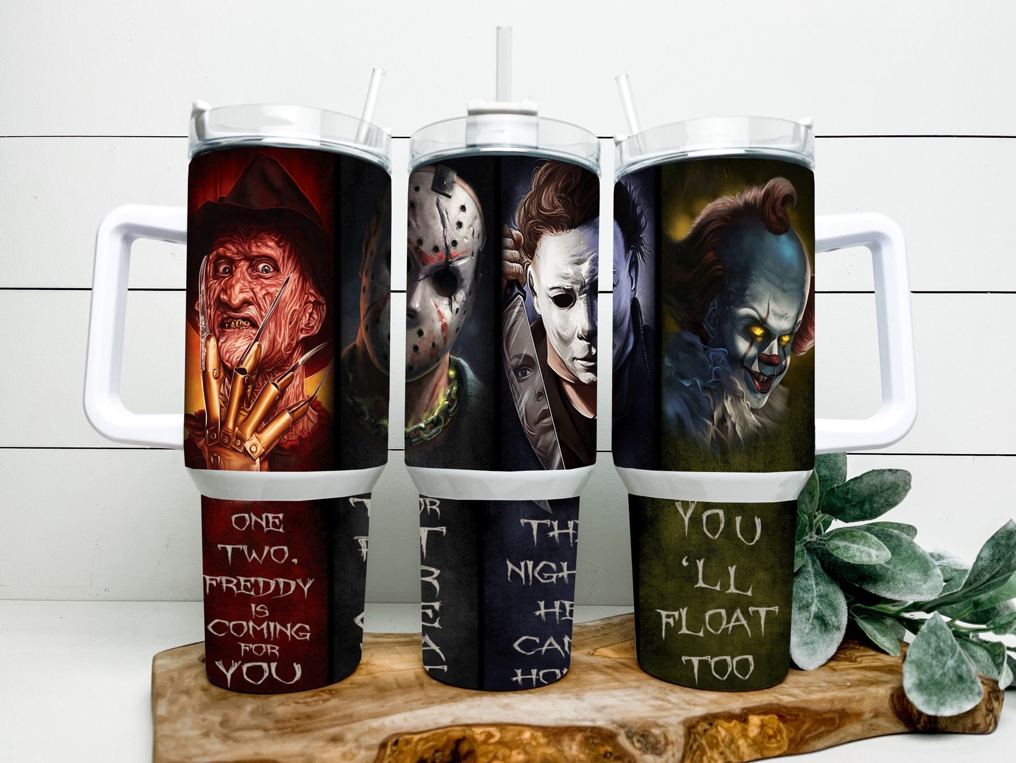 Serial Killers Horror Movies Custom Quencher 30oz or 40oz Stainless ...