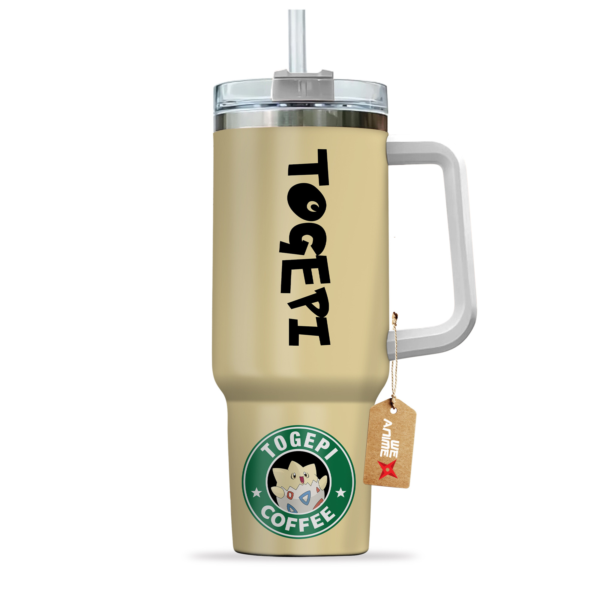 Togepi Coffee Pokemon Anime Custom 30oz or 40oz Quencher Stainless ...