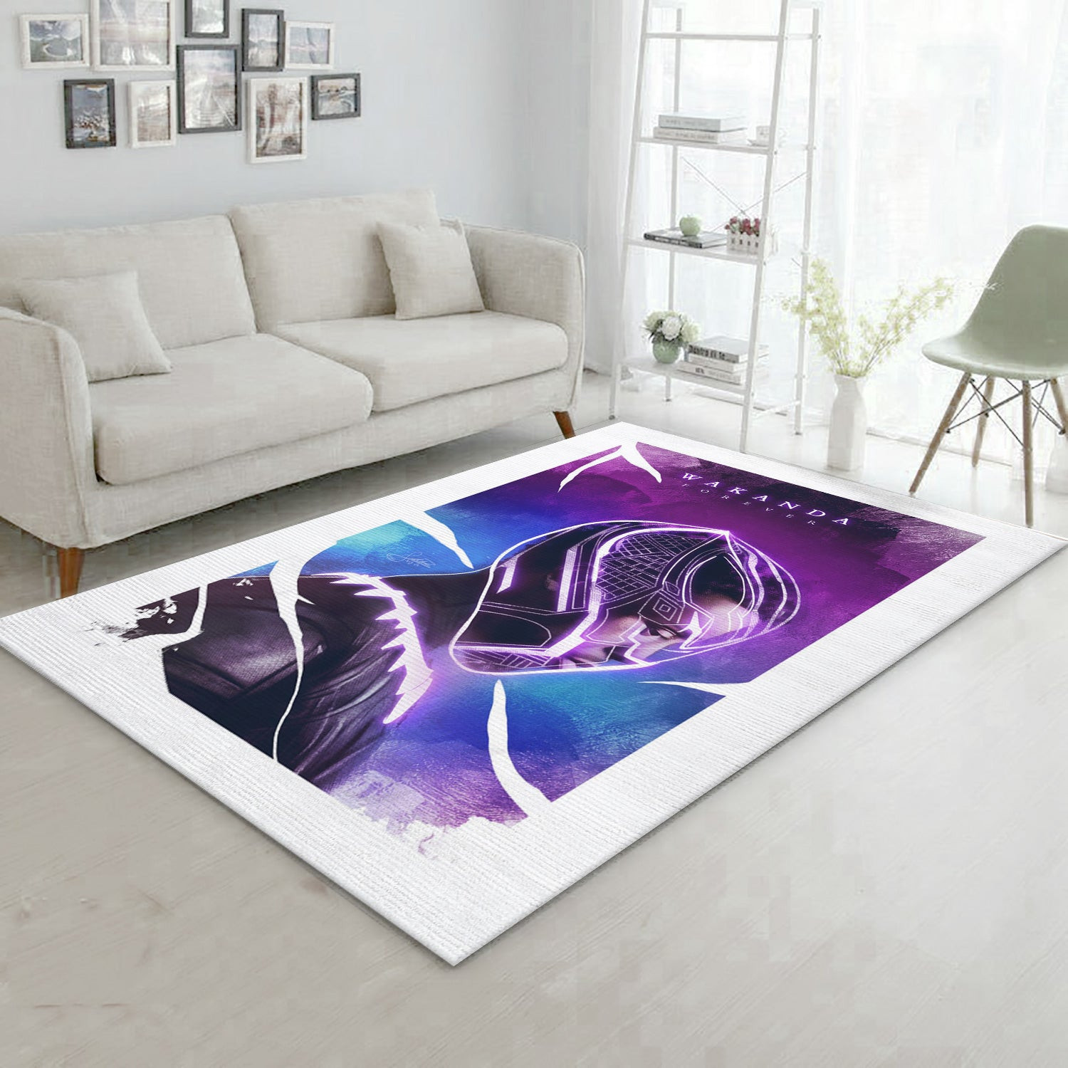 Black Panther Wakanda Forever Movie Area Rug, Living Room And Bedroom ...