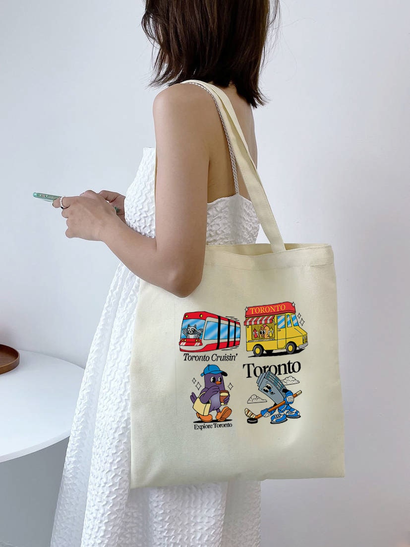 Toronto Ontario tote bag Canada souvenir travel bag CN tower skyline ...