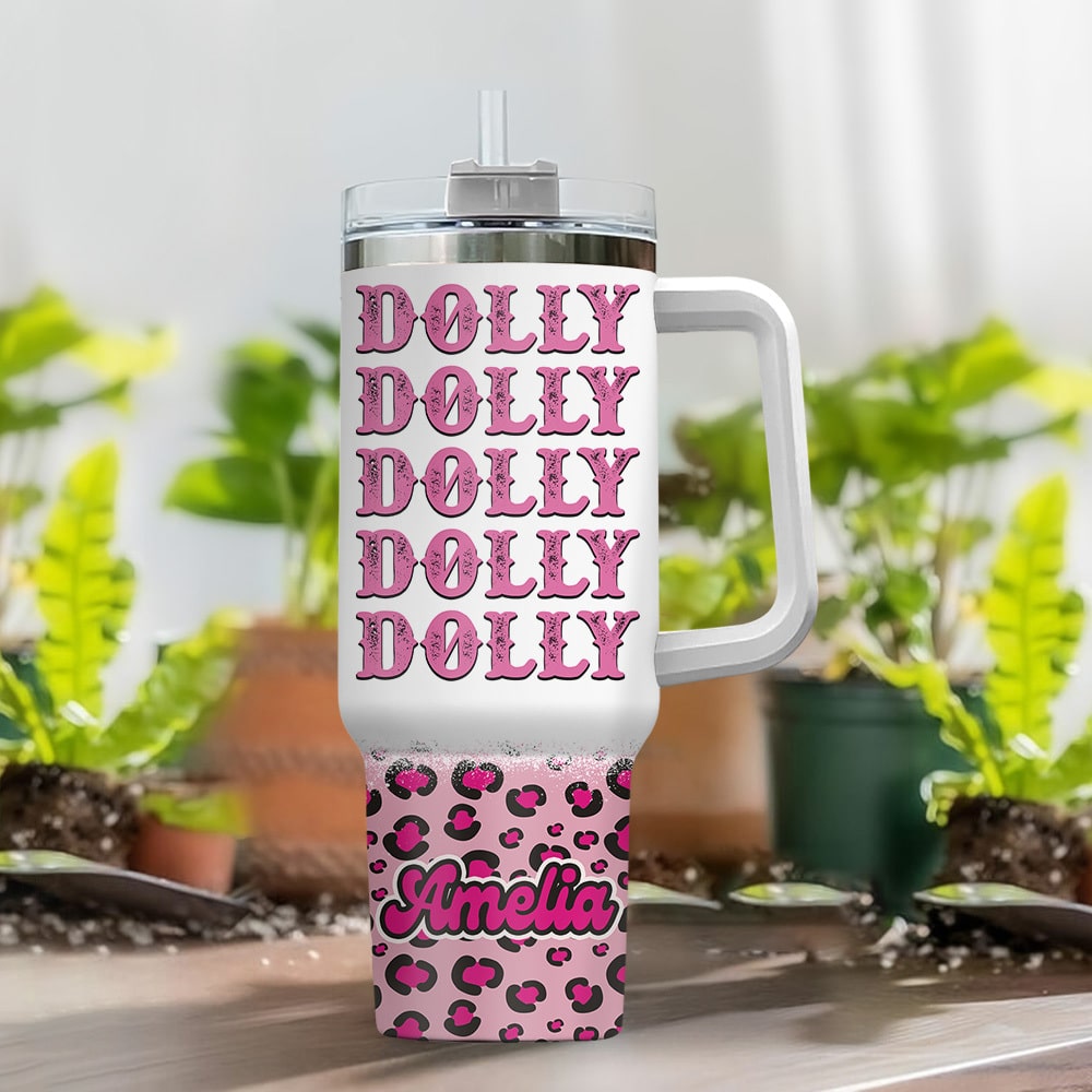 Dolly for President Leopard Dolly Parton 30oz or 40oz Quencher Quencher Tumbler LN – Designfullprint