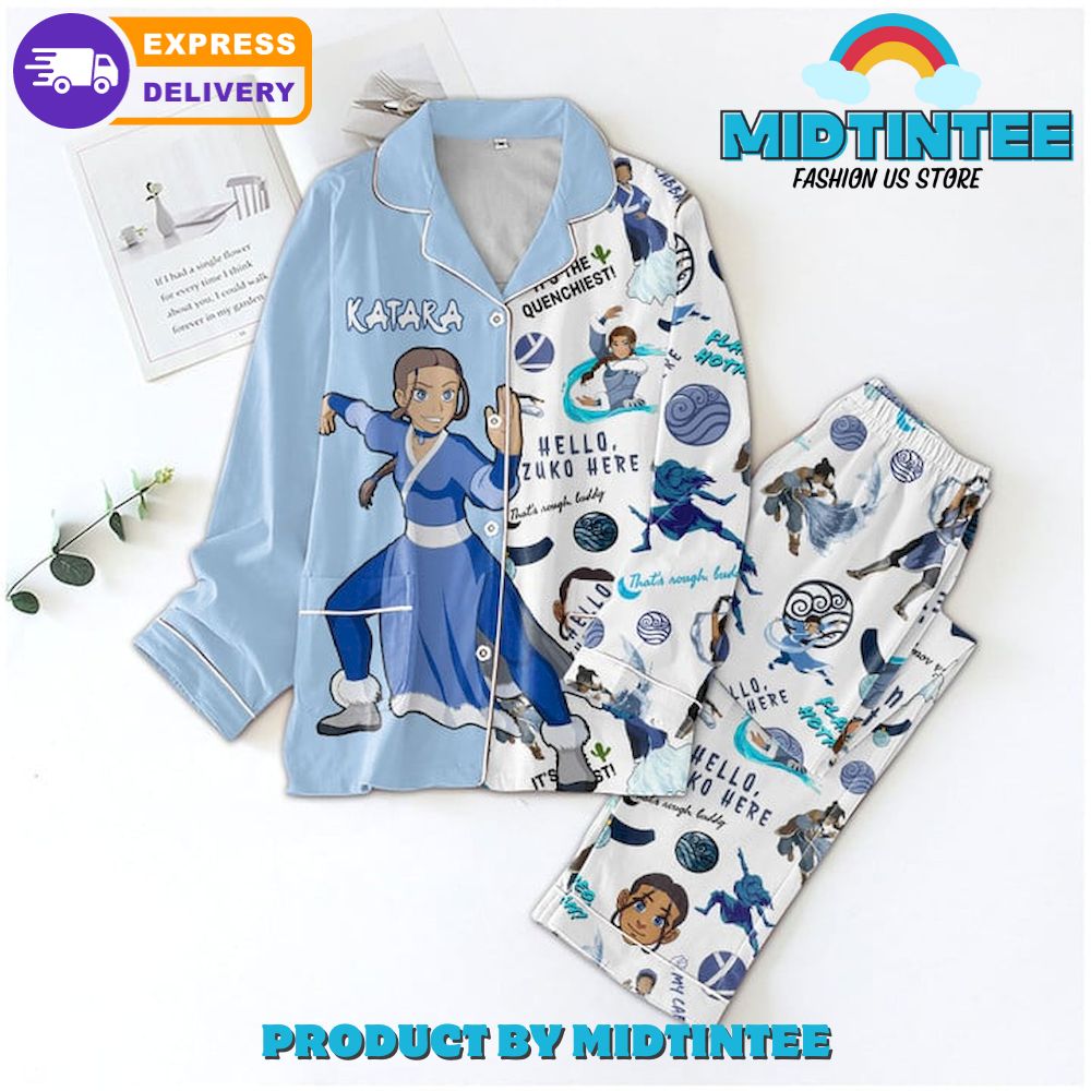 Avatar The Last Airbender Katara Pyjama Pajamas Set HG Set HG ...