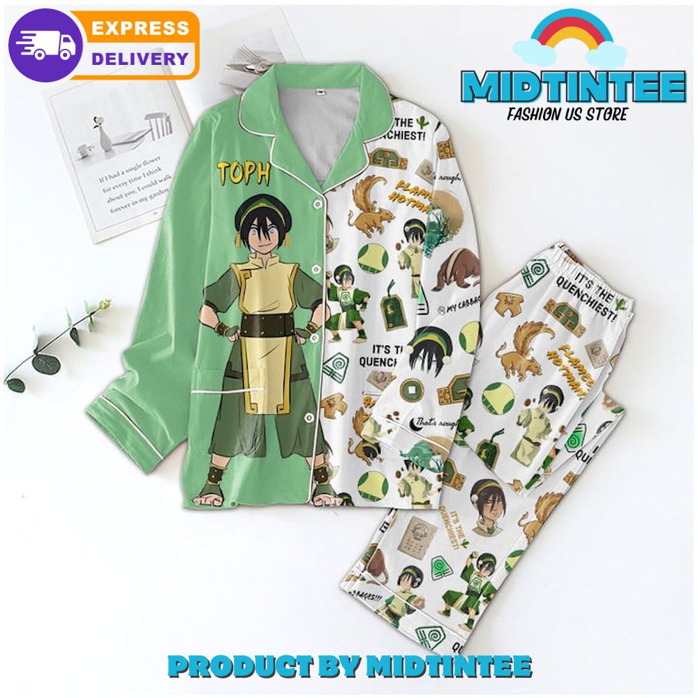 Avatar The Last Airbender Toph Pyjama Pajamas Set HG Set HG ...