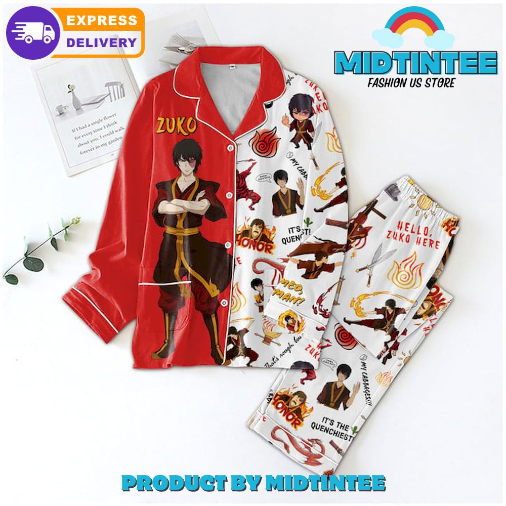 Avatar The Last Airbender Zuko Pyjama Pajamas Set HG Set HG ...