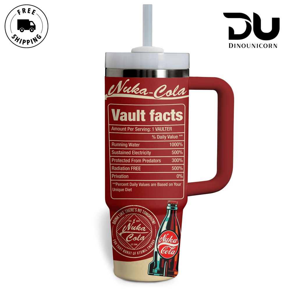 Fallout Nuka-Cola Stanley Stanley Quencher 30oz or 40oz Stainless Steel ...