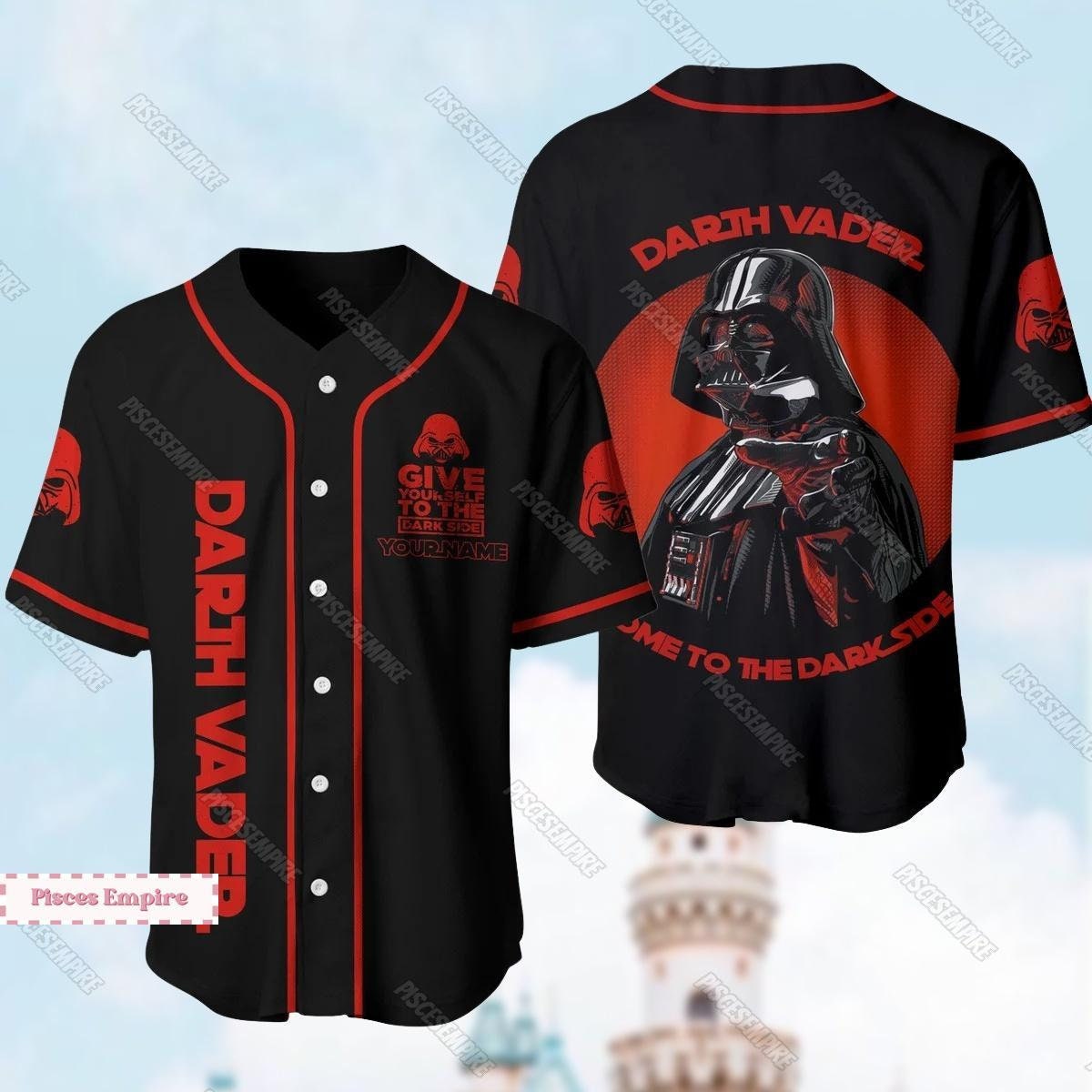 Darth Vader Baseball Jersey, Star Wars Jersey Shirt, Custom Name Shirt ...
