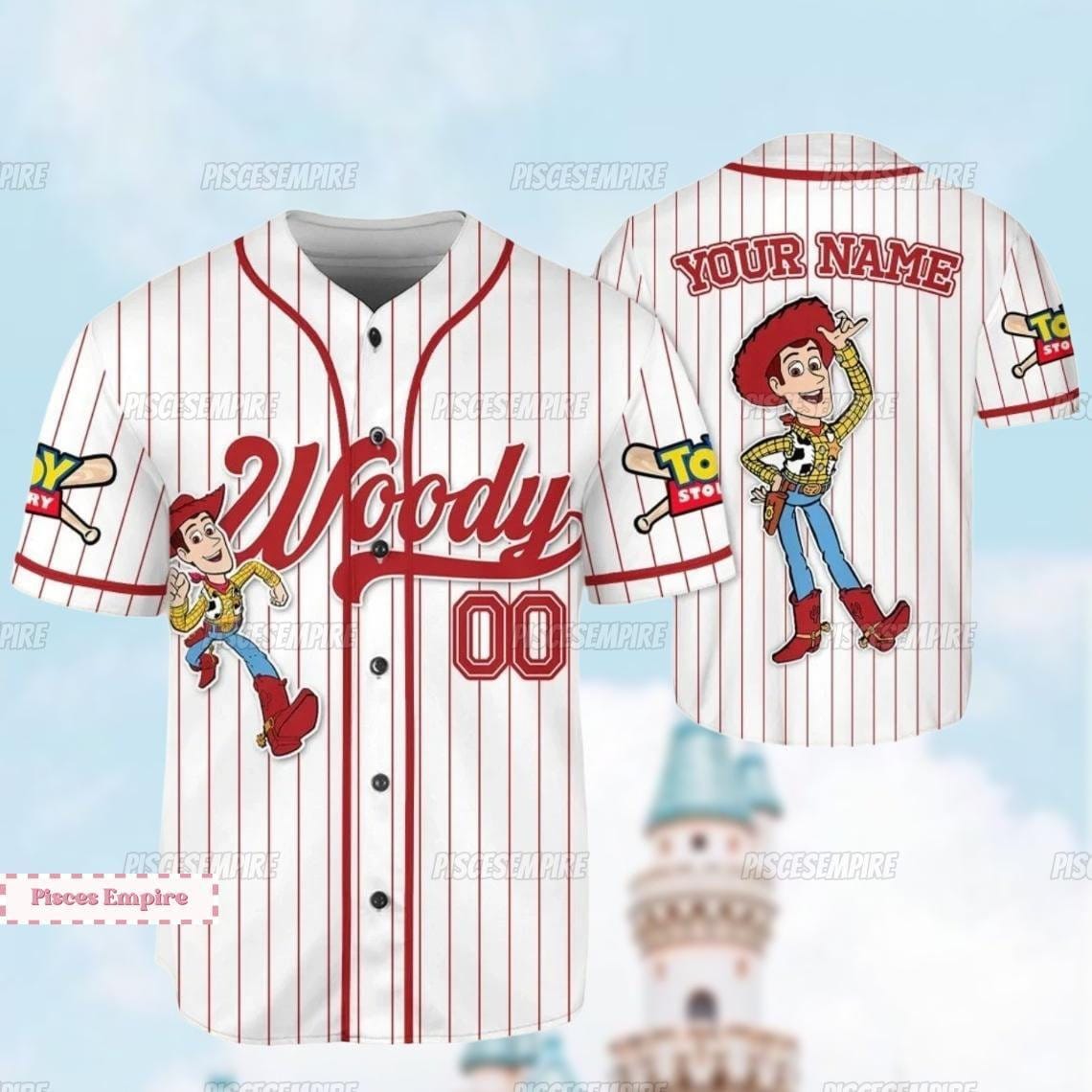 Custom Toy Story Baseball Jersey, Woody Toy Story Jersey Team, Magic ...