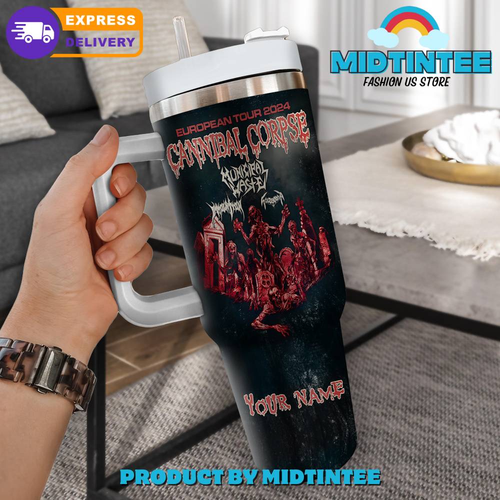 Cannibal Corpse EU Tour 2024 Custom Name 30oz or 40oz Tumbler With ...