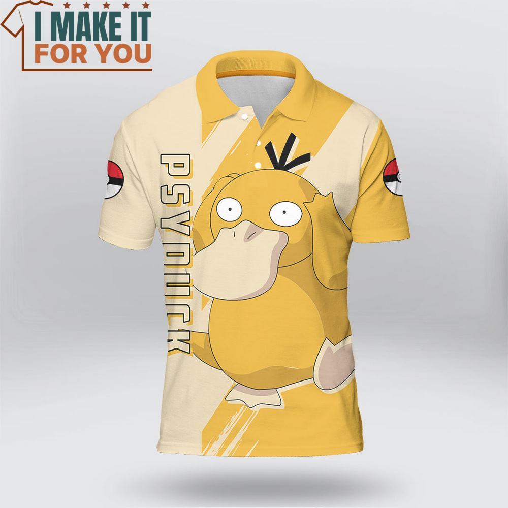 Pokemon Psyduck Polo Shirt HG Best Pokemon Gifts for Your Loved Ones ...