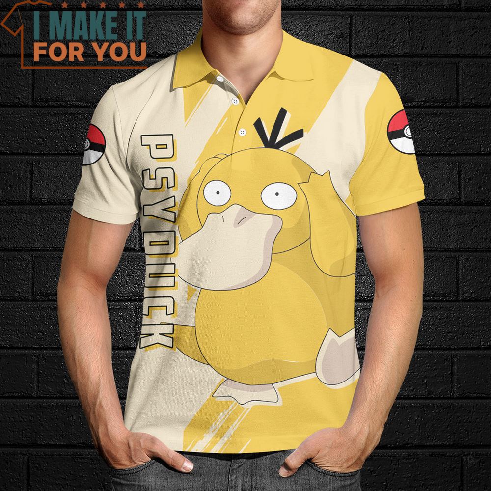 Pokemon Psyduck Polo Shirt HG Best Pokemon Gifts for Your Loved Ones ...