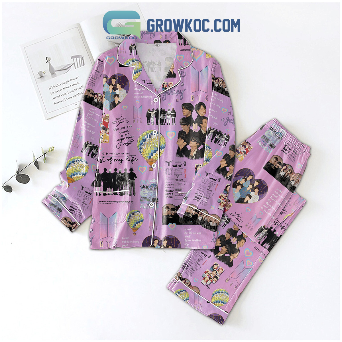 BTS Love Yourself Pyjama Pajamas Set NVA – Designfullprint