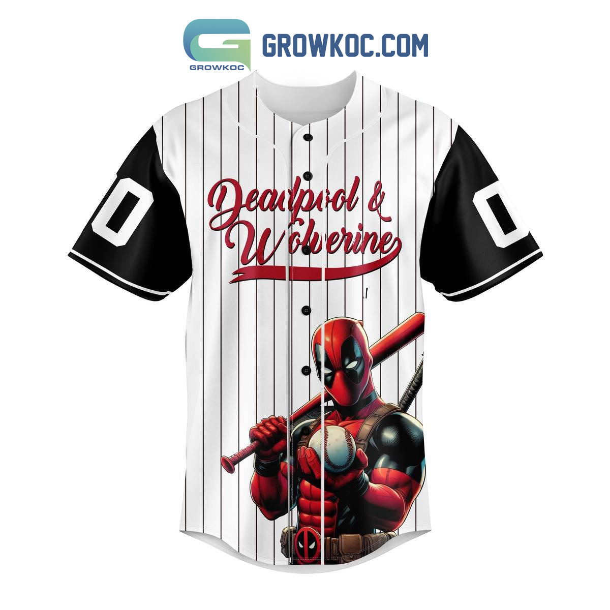 Deadpool Marvel Wolverine Fan Love Personalized Baseball Jersey HG ...