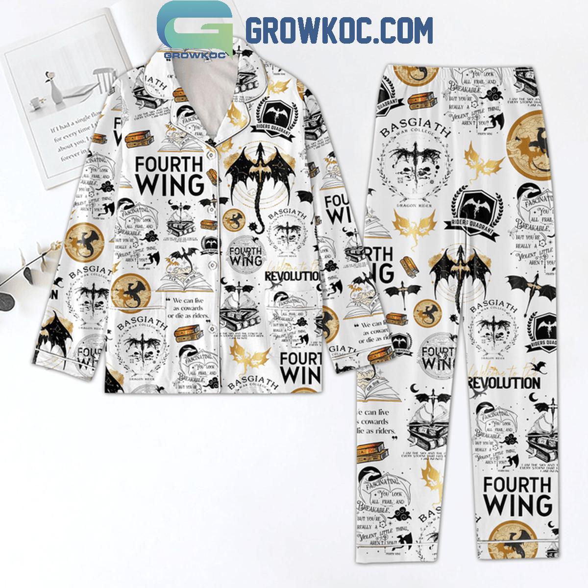 Fourth Wing Revolution Fly Or Die Pyjama Pajamas Set NVA – Designfullprint