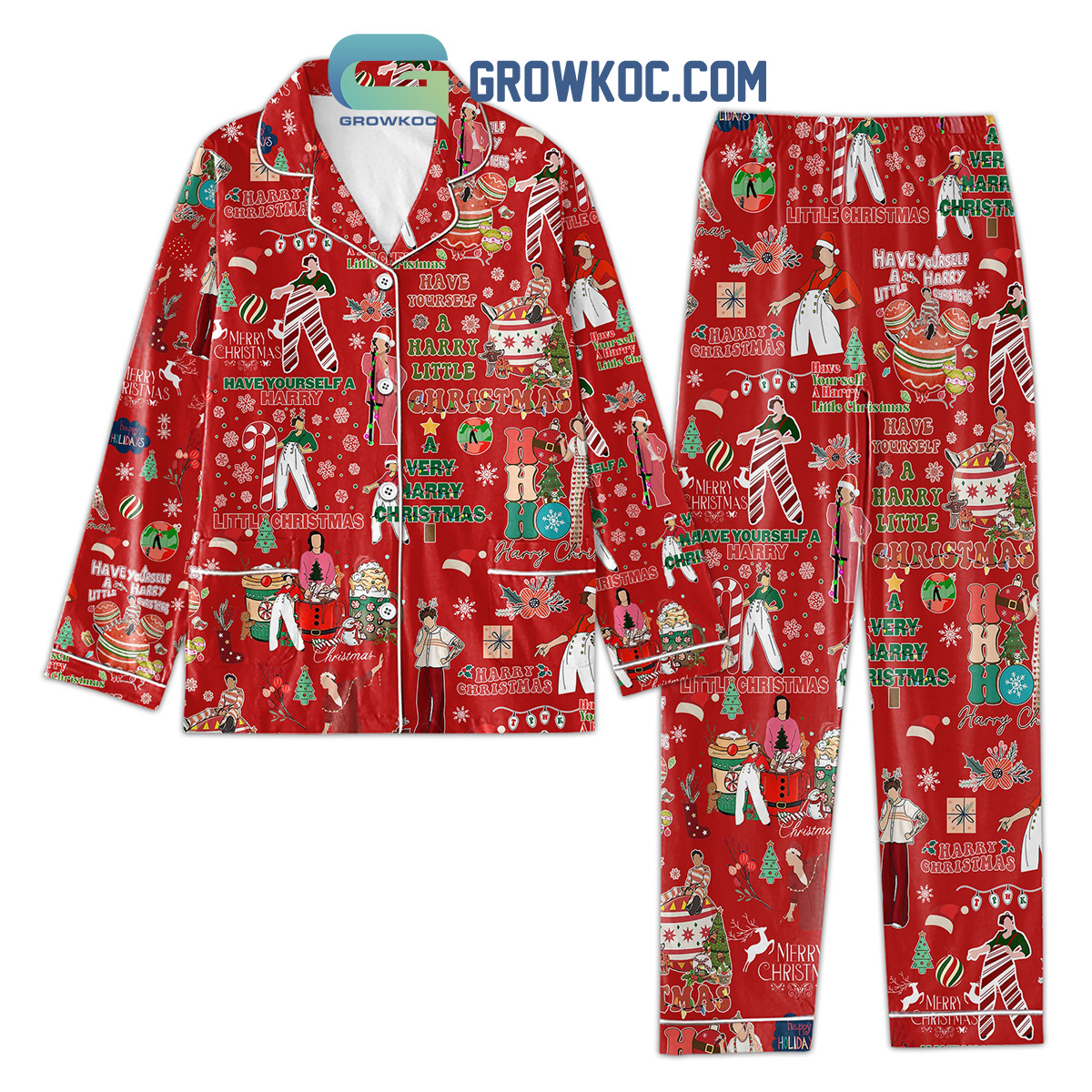 Harry Styles Little Christmas Pajamas Set NVA – Designfullprint