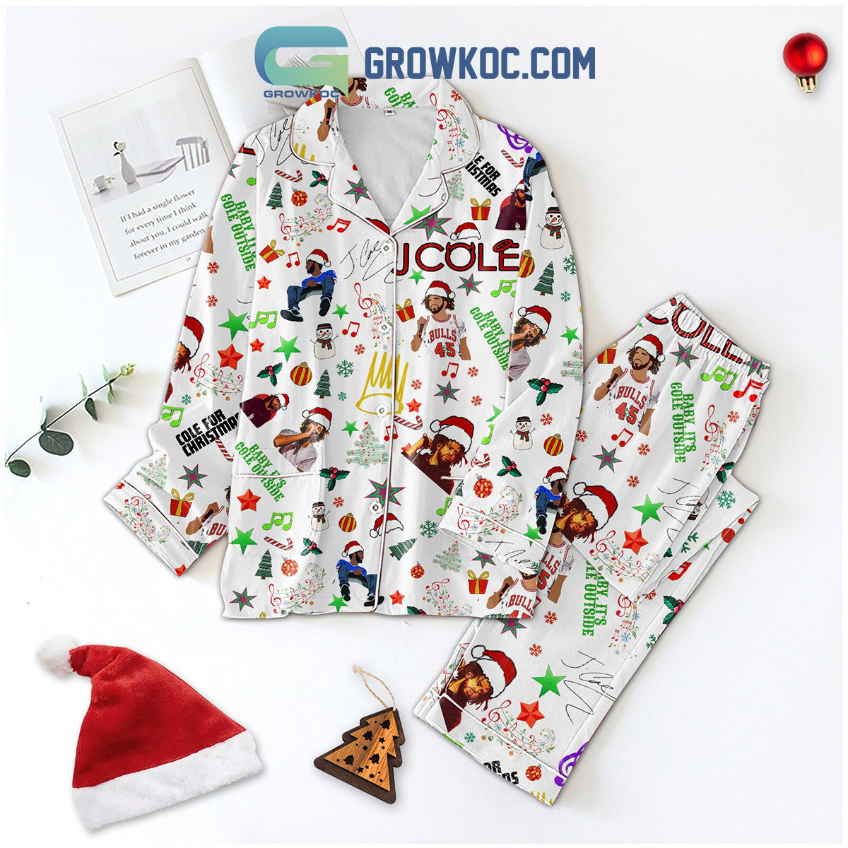 J. Cole It Is Cole Outside Christmas Pyjama Pajamas Set NVA ...