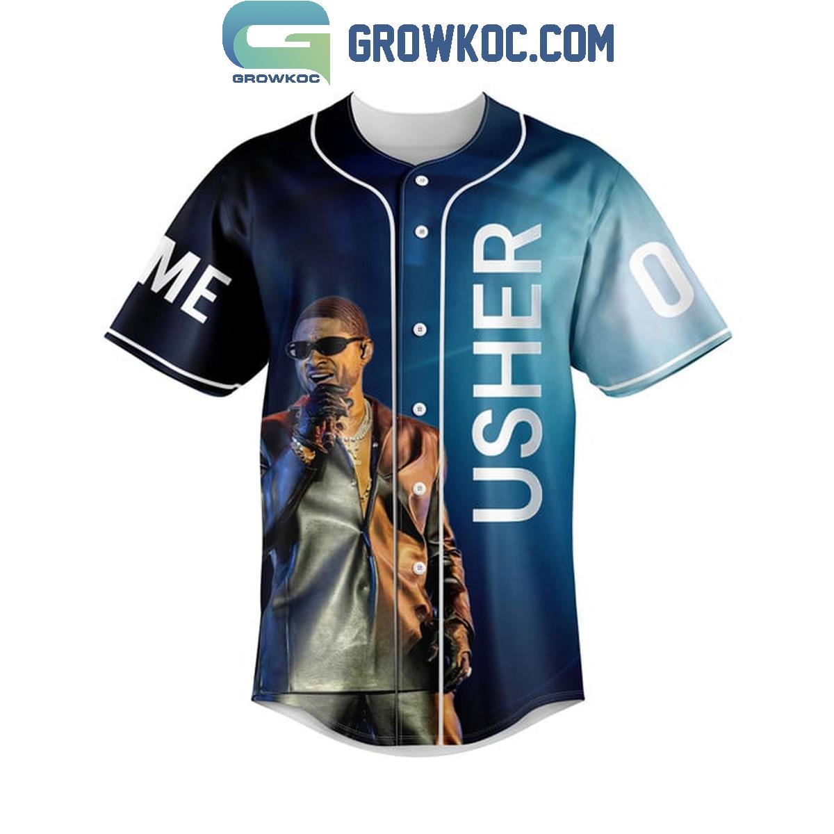 Usher 2024 Pas Present Future Tour Personalized Baseball Jersey Sunny ...