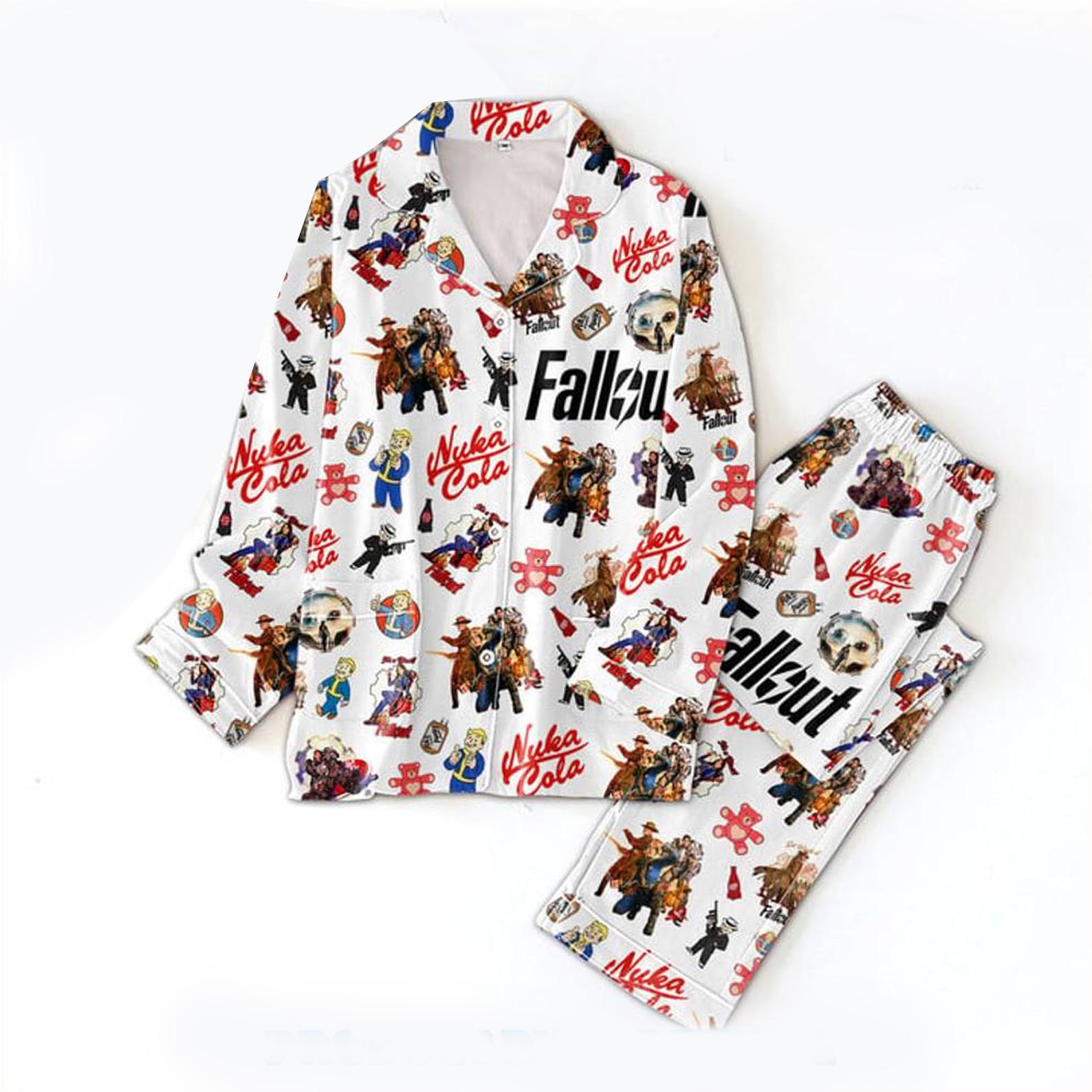 Fallout Vault Tec Nuka Cola Pyjama Pajamas Set HG Set HG – Designfullprint