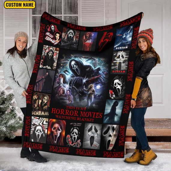 Scream Movies Sherpa Or Quilt Blanket HG Horror Movies Watching Ghost ...
