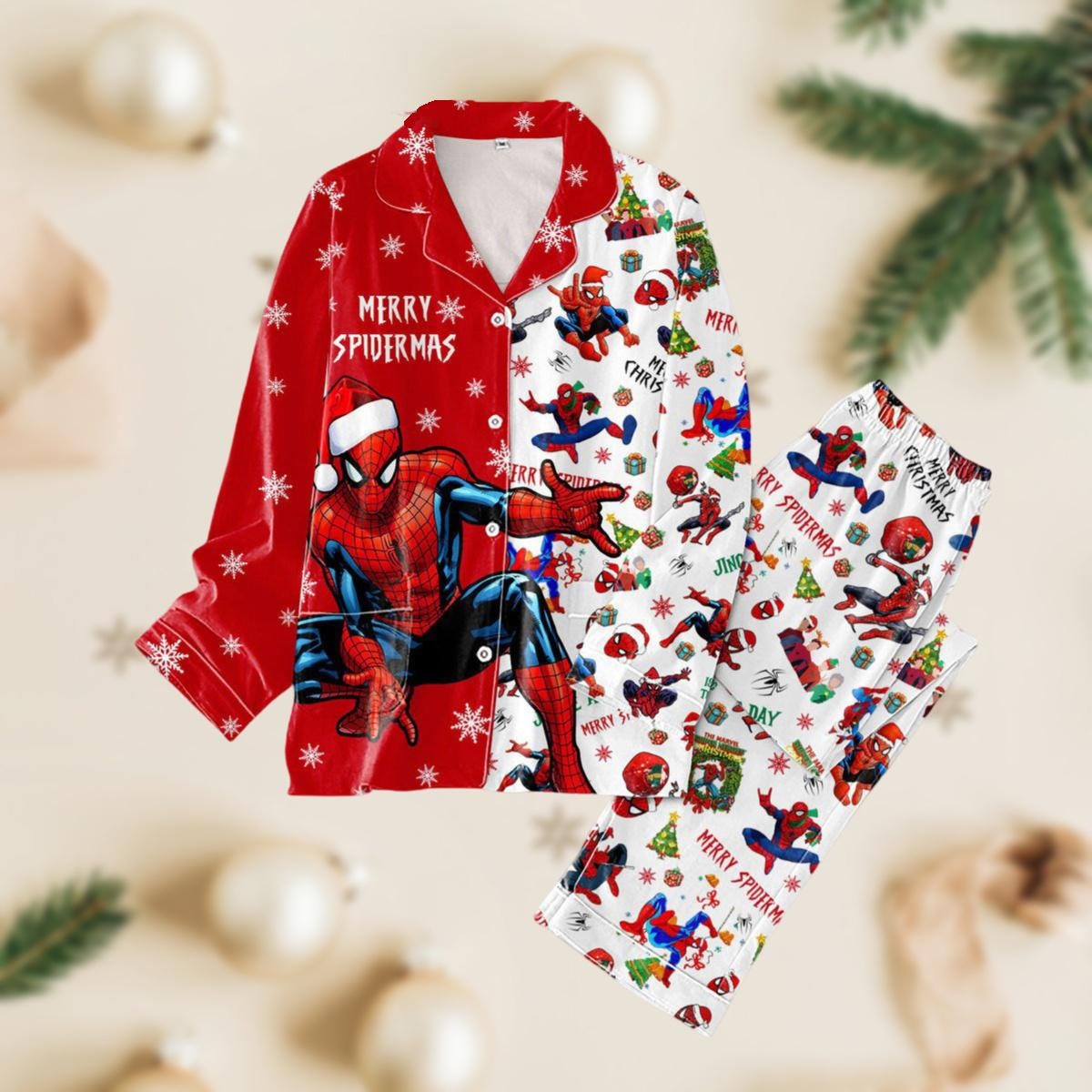 Spider-Man Christmas Superhero Xmas Thick Spider Super Hero Family ...