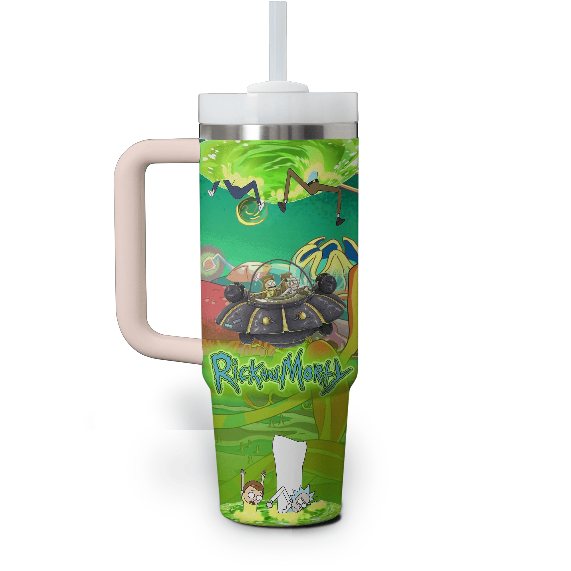 Rick And Morty TV Series Custom Stanley Quencher 30oz or 40oz Stainless ...