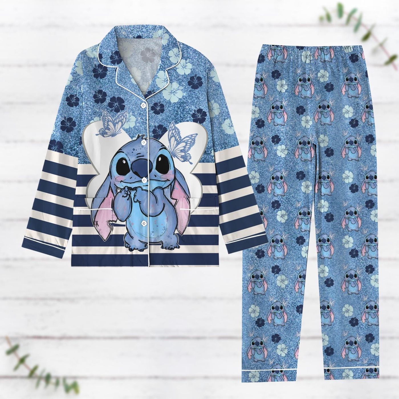Christmas Stitch Pajamas Set Family Matching Lilo Stitch Disney Movie ...