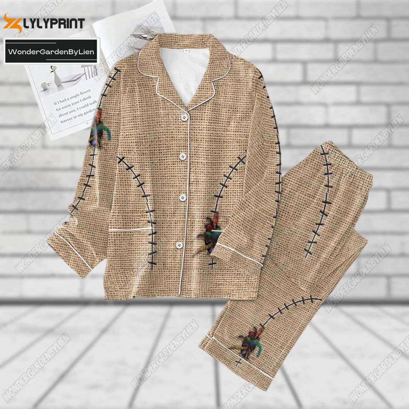 Spooky Halloween Jack Skellington Pajamas Horror Family Button Down PJs ...