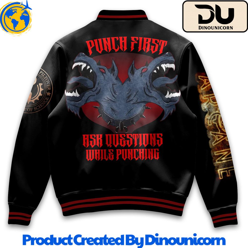 Arcane League of Legends Baseball Jacket Bomber Jacket NVA Varsity ...