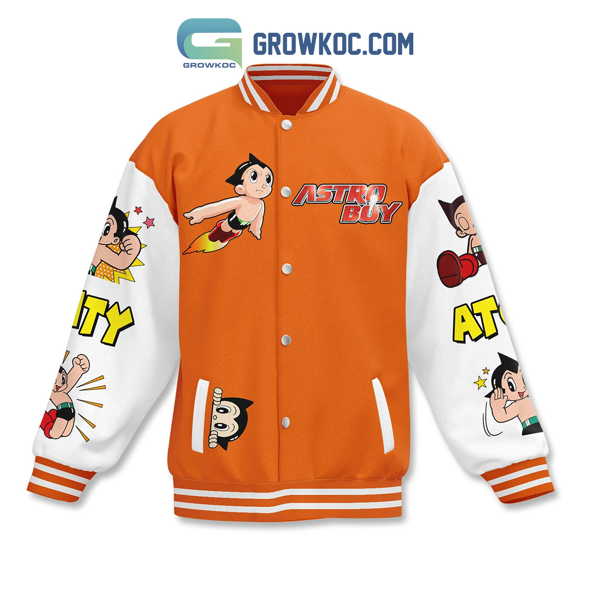 Astro Boy Machine Gun Baseball Jacket Bomber Jacket NVA Varsity Jacket ...