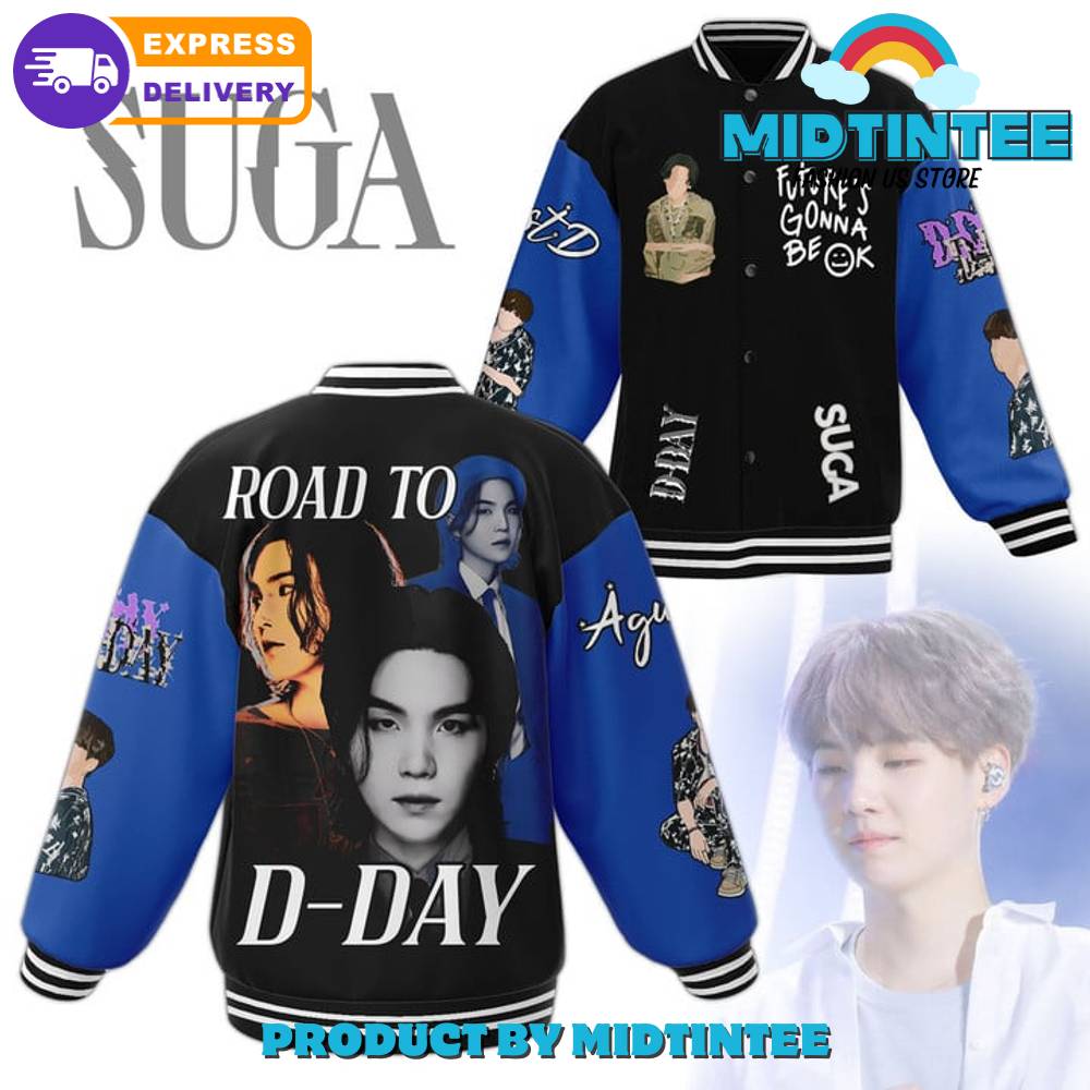 BTS Suga Road To D-Day Baseball Jacket HG – Designfullprint