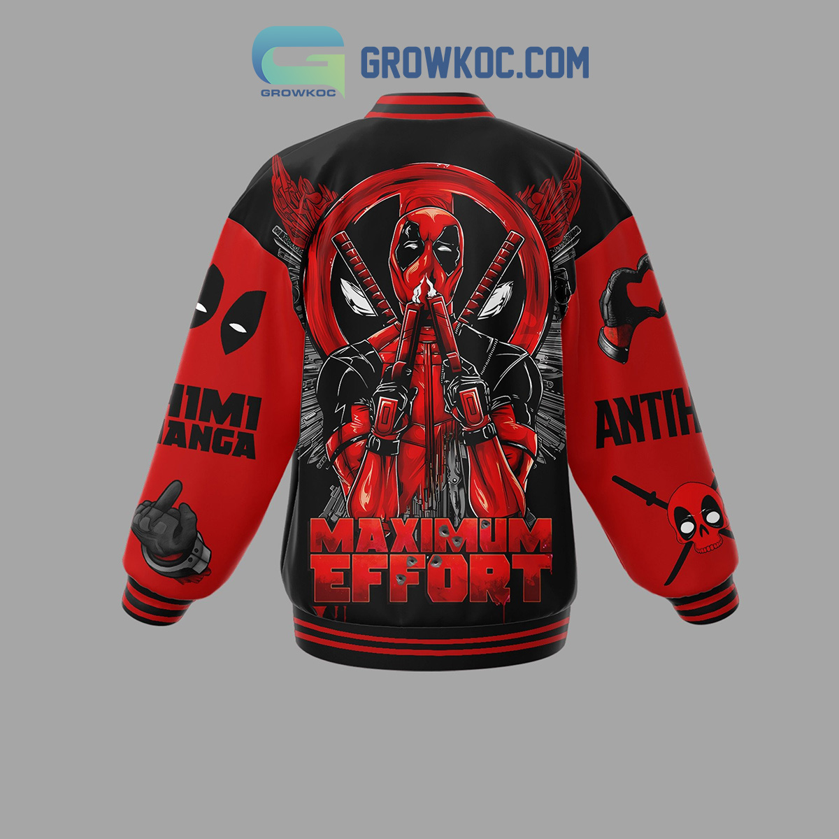 Deadpool Marvel Anti Hero Baseball Jacket Bomber Jacket NVA Varsity ...