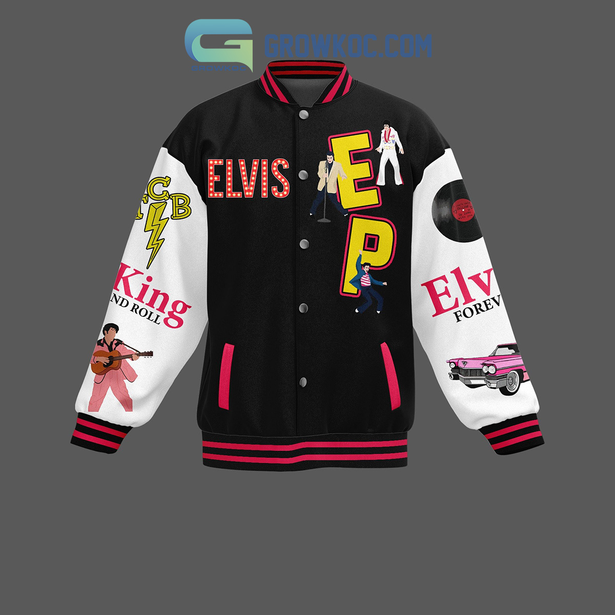 Elvis Presley The King Loving Fan Baseball Jacket Bomber Jacket NVA ...
