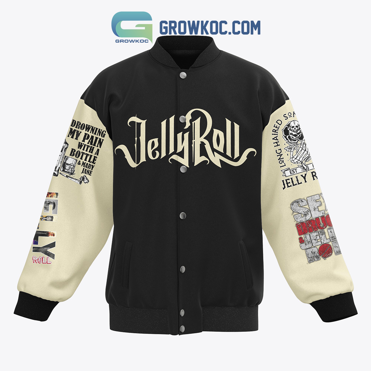 Jelly Roll Somebody Save Me Son Of The Sinner Baseball Jacket Bomber ...