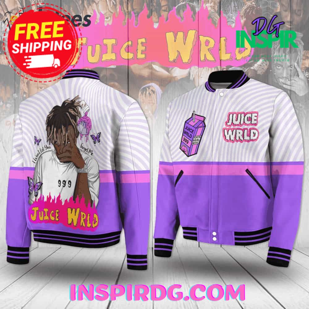 Juice WRLD I Wont Let You Forget Me Baseball Adult Kid Baseball Jacket ...