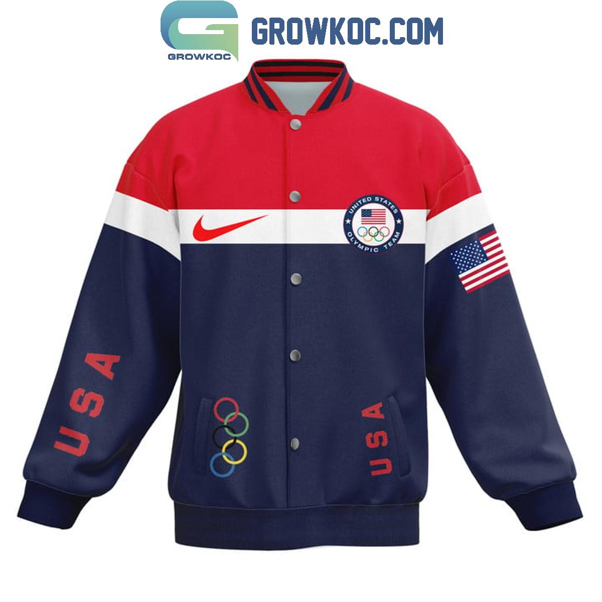 Olympic Paris 2024 Of Team USA Baseball Jacket NVA Varsity Jacket ...