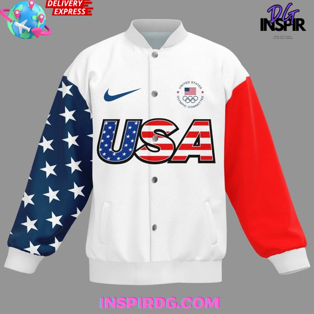 Olympic Paris 2024 USA Nation Baseball Adult Kid Baseball Jacket Or ...